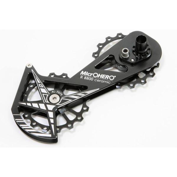 ・MicrOHEROのセラミックベアリング採用のビッグプーリーになります。・軽量でプーリーの回転も軽く，確実に駆動抵抗の低減が狙えます。・非常にコストパフォーマンスに優れていながら精巧な作りとなっております。・材質は軽量のアルミ合金とステン...