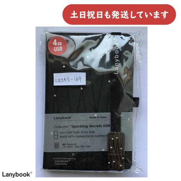 ◆製品仕様◆■規格 : A6■サイズ : 95×145mm■192ページ■罫内容：方眼罫■ハードカバー仕様■ゴムバンド、4GBUSB付き、スワロフスキー仕様◇配送情報◇■クリックポストをご利用の場合、合計3,300円(税込)より送料無料にな...