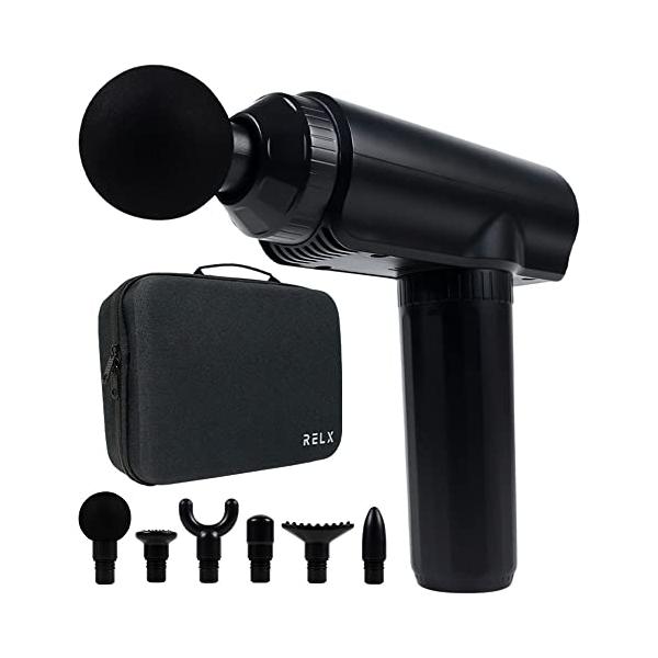 色：2.ブラック* 整体院長監修  RELX リラクス TOTAL BODY CAREはジムやゴルフなどの運動後や仕事終わりの疲れた足、肩、首などの気になる部位にプロの整体のような本格ボディケアをご体感いただけます。  パワフルなのに静音設...