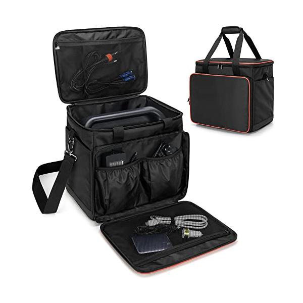 サイズ サイズ：38.1CM*27.9CM*33CM。このポータブル電源収納バッグは、Jackery Explorer 1500/1000 Proと互換性があります。または、ご注文の前に、ポータブル電源のサイズが適切かどうかを確認してくださ...