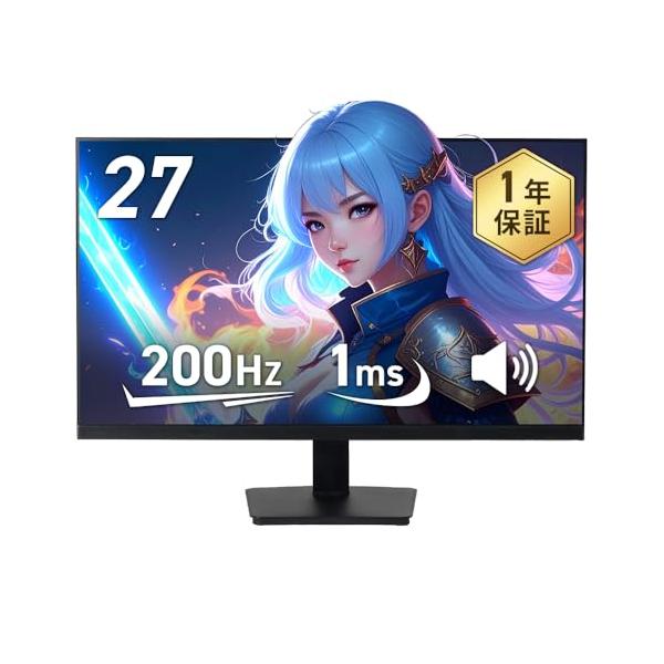 ゲーミングモニター 27インチです。商品サイズ cm ：幅約61*奥行約19*高さ約47商品重量：約4kgアダプター：12V4A消費電力　On: *48W ：Standby**0.5W, Off**0.5Wパソコン・周辺機器/ディスプレイ