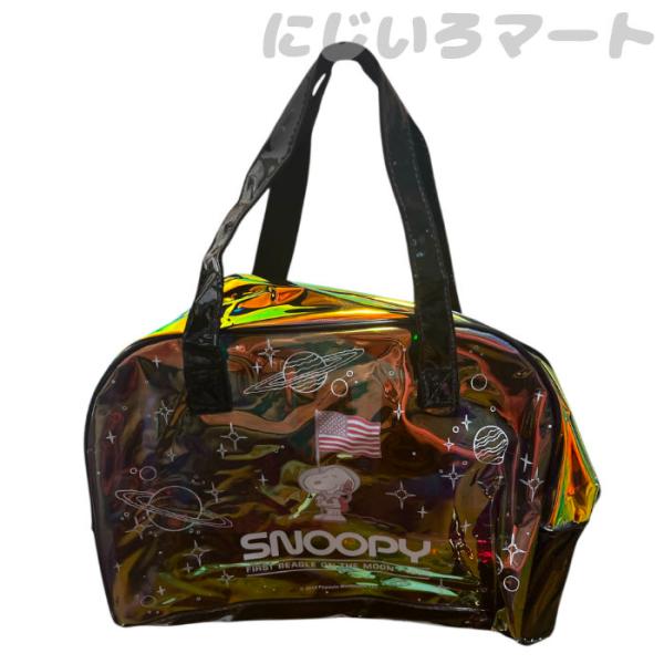 スヌーピー ボストン型 プールバッグオシャレなボストン型のプールバッグ。サイズ　W33×H23.5×D11cm