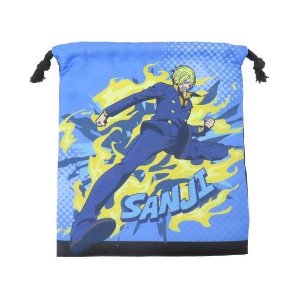 巾着 サンジ ワンピース ONE PIECE ケイカンパニーONE PIECE ワンピースTVアニメ「ONE PIECE」サンジのアメコミ風柄小物やお菓子を入れて使ってね！■仕様内容■サイズ：約H205×W180mm素材：ポリエステル