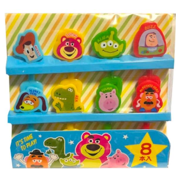 ディズニー トイストーリー フォーク ピック ８本入トイストーリーのピックスです。ゆるいイラストで可愛い。ホームパーティやお弁当に。電子レンジ、オープンでのご使用はおやめください。