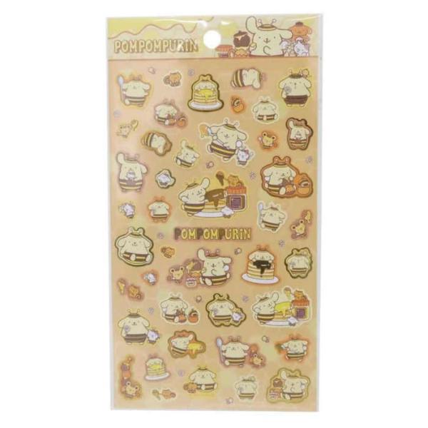 サンリオ シートシール フラットシールポムポムプリンの可愛いシートシール。手帳やアルバムなどのデコレーションにぴったり。サイズ(約)：H20.5×W12cm入り数　1枚