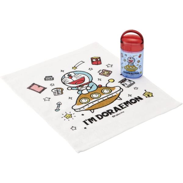 スケーター 抗菌 おしぼりセット ケース付き おしぼり I'm ドラえもん 宇宙さんぽ 日本製 32×30.5cm OA5AG-Aお弁当の時や行楽でのお手ふきに便利なおしぼりセットケースは開けやすいツマミ付き名前シール付きケース付きなのでコ...