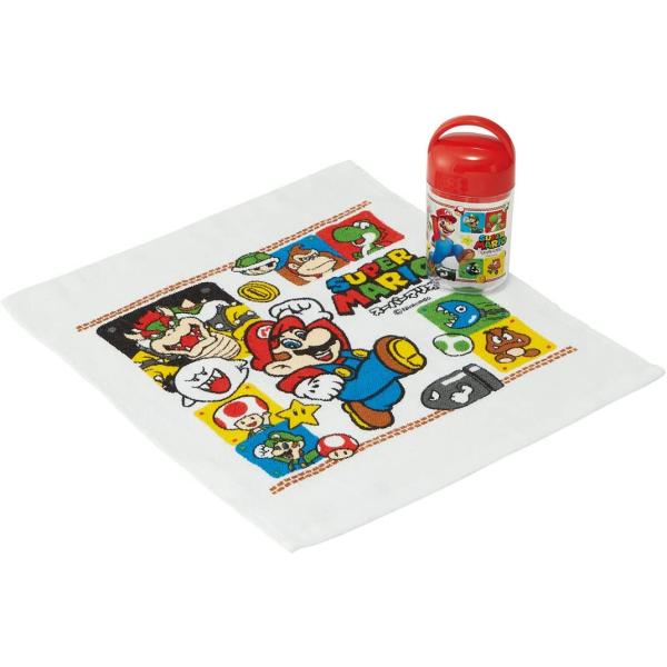 スケーター 抗菌 おしぼりセット ケース付き おしぼり スーパーマリオ 23 日本製 32×28cmお弁当の時や行楽でのお手ふきに便利なおしぼりセットケースは開けやすいツマミ付き名前シール付きケース付きなのでコンパクトに持ち運びサイズ:おし...