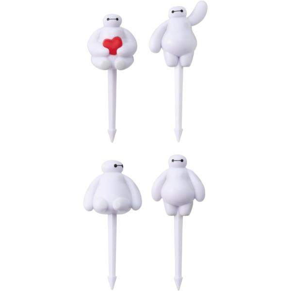 スケーター(Skater) ランチ ピックス 串 4本 デコレーション ディズニー ベイマックスミートボールやミニトマトなどにさせば、楽しいお弁当のできあがり！パーティのオードブル料理にもおすすめです☆【入り数】4本入り（4種類×各1本入り...