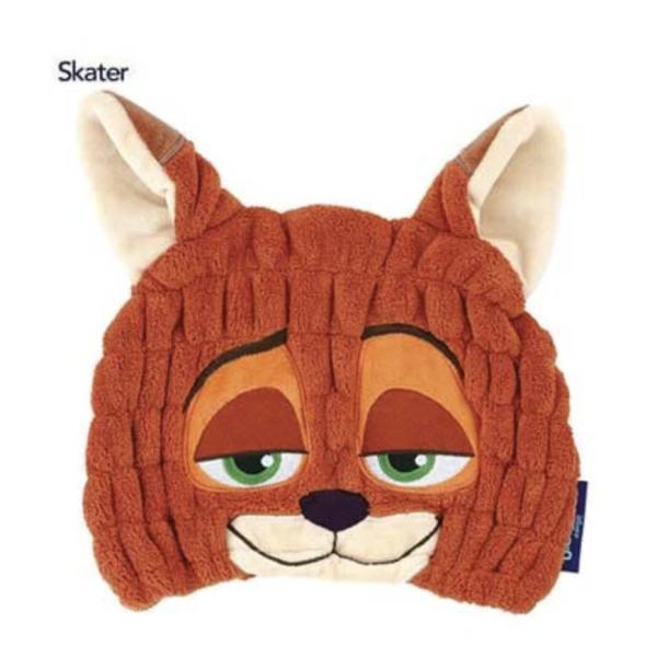 タオルキャップ キャップタオル ズートピア ニック 吸水速乾 子供用 ヘアキャップニックの可愛い ヘアキャップお風呂あがりやプールの後で濡れた髪を吸水してくれる。柔らかで肌触りのいいマイクロファイバー生地のタオルキャップ。お風呂上がりや水遊...