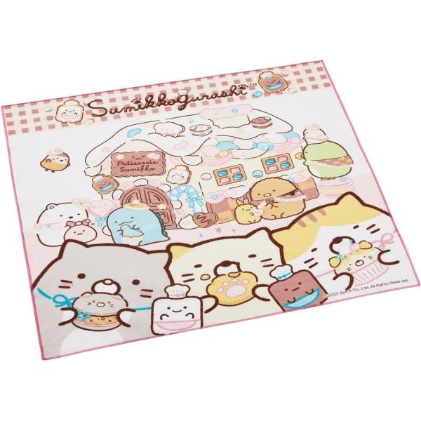 スケーター ランチクロス すみっコぐらし お菓子屋さん 43×43cm 日本製お弁当箱をすっぽり包める大きさの ランチクロスクロスを広げてそのまま ランチョンマット として洗濯可能なので、いつも清潔にお使いいただけます43×43cmサイズ、...