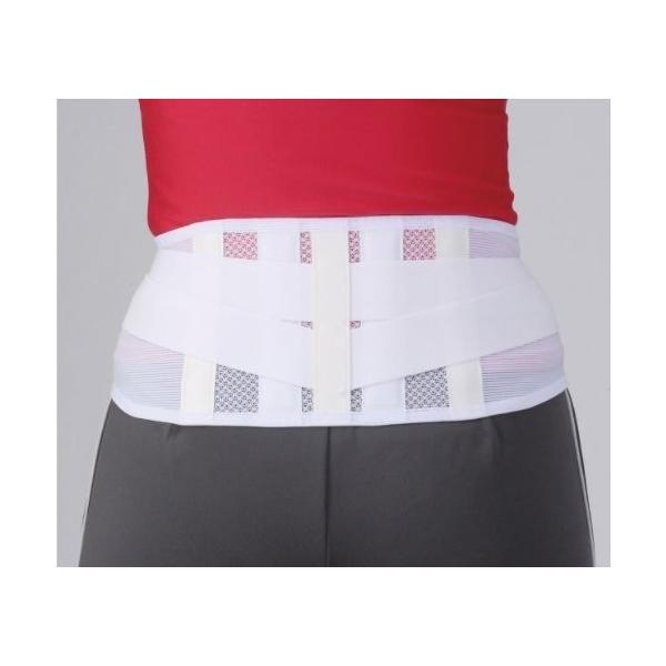 全面メッシュ素材。面ファスナー部分にもメッシュ素材を使用した通気性抜群のコルセットです。日常生活に邪魔にならないスリムタイプです。長時間着けたい方にお勧めです。特長1幅広い面で腰全体をサポートするVゴムベルトVゴムベルト■腹部への負担軽減と...