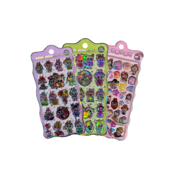 海外輸入品です。POPMARTの正規品ではありません。インスパイア商品となります。ラブブ 立体 プックリシール大人気ラブブのプックリシールです。・ぷっくり立体で存在感抜群！貼るだけで可愛さが一気にアップします・ どこでも貼れる万能ステッカー...