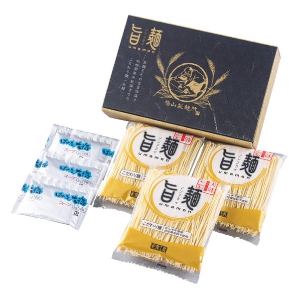 【商品説明】まるで生麺のようなのど越しと食感が特徴のこだわり麺に鶏ガラ、かつお節、昆布、帆立で出汁をとったコクのある醤油スープをセットしました。【内容】ラーメン麺（乾麺）（80g）・醤油スープ（35g）×各3【型番】FK-S【箱サイズ】化粧...