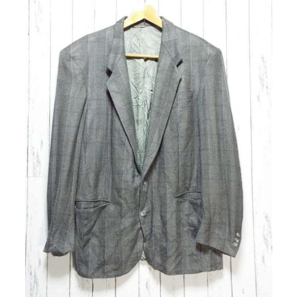 ◆こちらの商品は【ハウスクリーニング済み】です。【商品詳細】・ブランド：　HENRY GRETHEL　・スタイル：　2ボタン　ジャケット・生産国：　USA製・お色：　グレー　シルバー系・素材：　ウールと判断しております・表記サイズ：　42L...