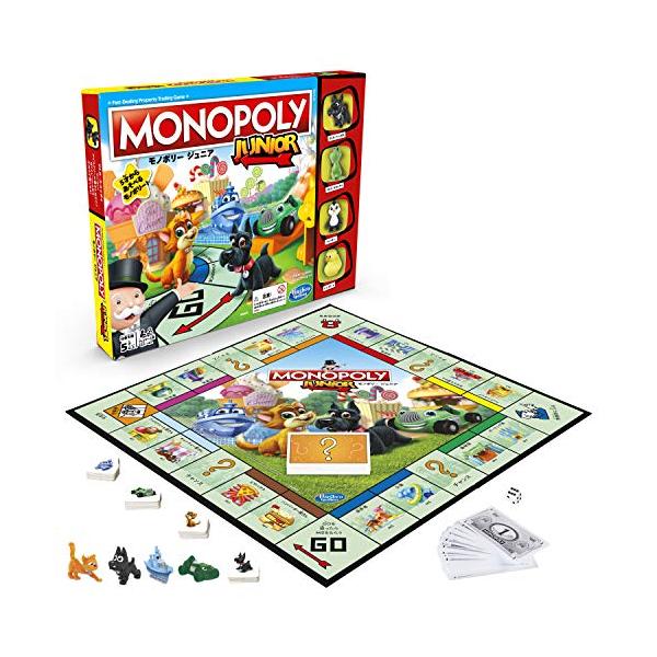 「商品情報」商品紹介モノポリー ジュニアは、人気モノポリーを簡単に楽しめる入門用ゲームです。簡単なルールで、ゲームボード上を移動して、モノポリータウンを旅しながら、エキサイティングでスピーディーな冒険を楽しむことができます。映画館、動物園、...