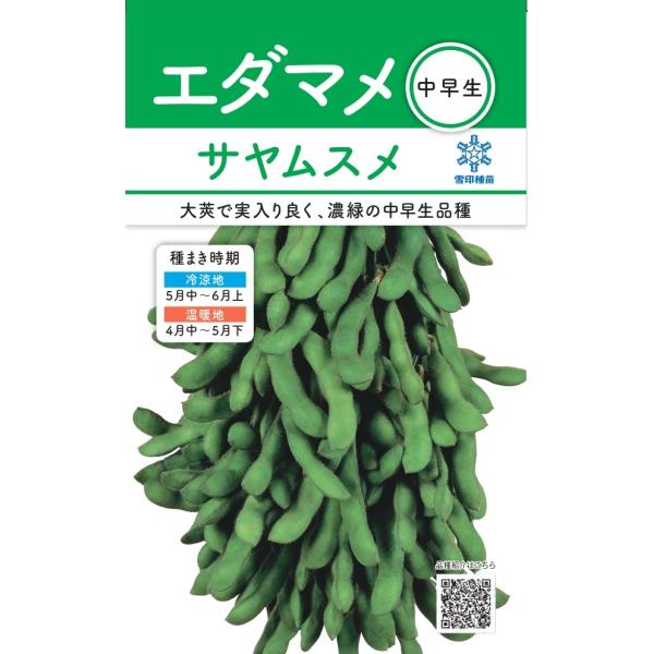 大莢で実入りが良い。根張り良く、耐病性に優れる。莢は濃い鮮緑色。