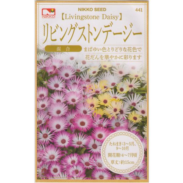 光沢のある多彩な花色で、長期間花が咲き続け花壇を華やかに彩ります。草丈約15cm、株張り約25cmで次々と分枝しながら地面を這うように広がります。花は日に当たると一斉に花開き、曇りや雨の日は閉じます。