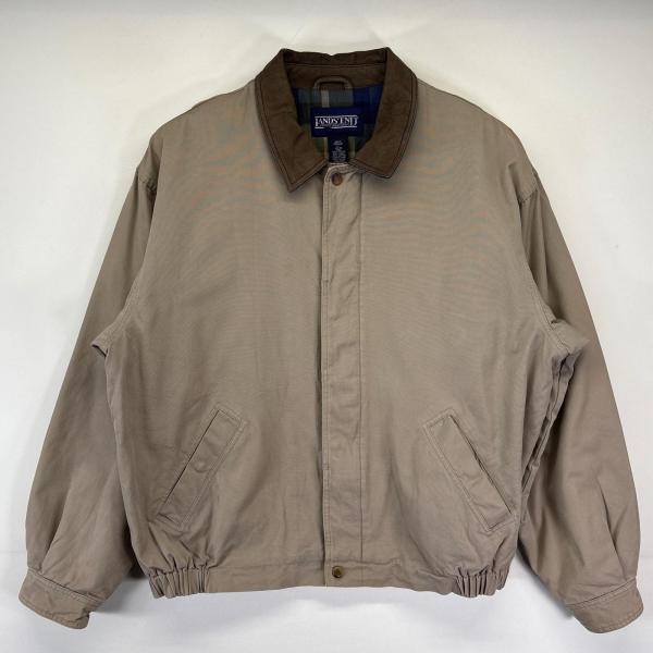 【管理番号】OYB0012008【ブランド】ランズエンド / Lands' End【対象】メンズ【カラー】  ベージュ【季節・シーズン】秋冬【生産国】香港【年代】1990年代【素材】コットン100%【表記サイズ】L【実寸サイズ】肩幅：約61...