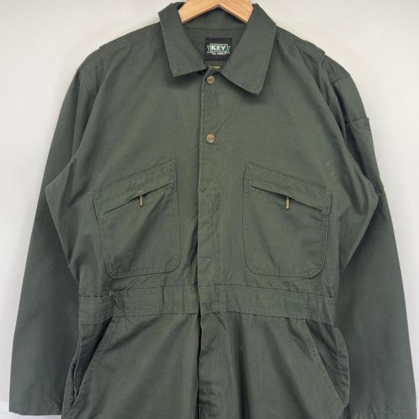 【管理番号】OYD0000730【ブランド】KEY【対象】メンズ【カラー】  グリーン系【季節・シーズン】オールシーズン【生産国】中国【素材】コットン55% / ポリエステル45%【実寸サイズ】総丈：約147cm肩幅：約49cm身幅：約64...