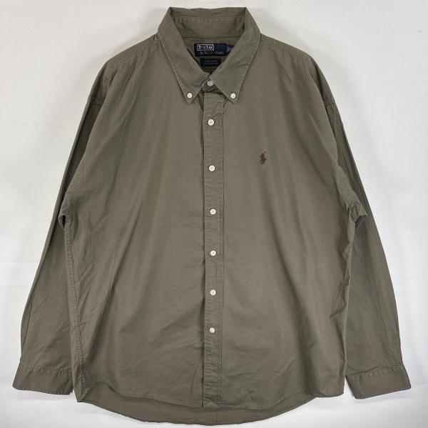 【管理番号】STA0001385【ブランド】ポロバイラルフローレン / Polo by Ralph Lauren【対象】メンズ【カラー】  カーキ系【柄】無地【季節・シーズン】オールシーズン【生産国】中国【年代】1990年代【素材】コットン...