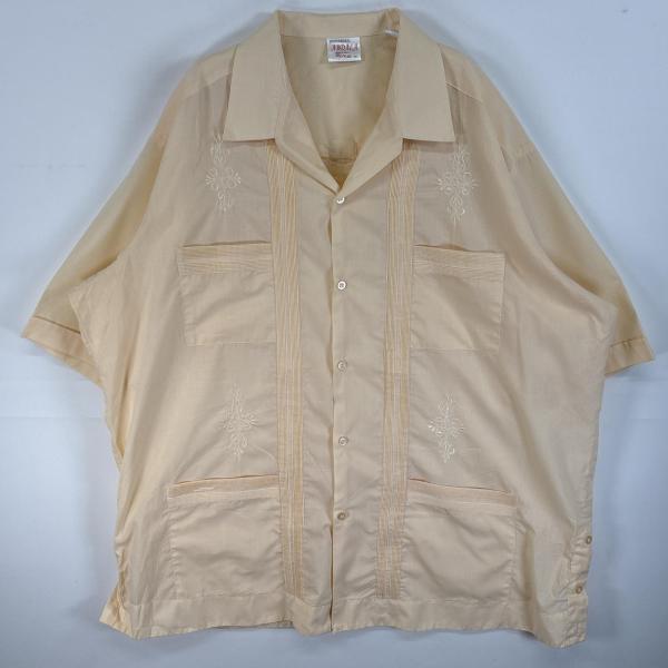 【管理番号】STA0002317【ブランド】ABDALA【対象】メンズ【カラー】  イエロー【柄】無地【季節・シーズン】春夏【生産国】メキシコ【素材】コットン35% / ポリエステル65%【表記サイズ】46【実寸サイズ】肩幅：約54cm着丈...