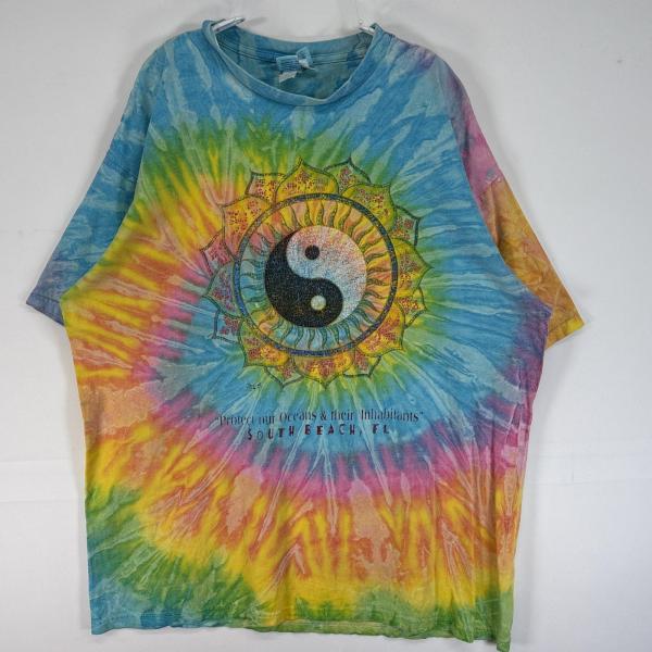 【管理番号】STA0004087【ブランド】SOFTee【対象】メンズ【カラー】  水色系【柄】タイダイ【季節・シーズン】春夏【生産国】メキシコ【素材】コットン100%【実寸サイズ】肩幅：約56cm着丈：約71cm身幅：約60cm袖丈：約2...