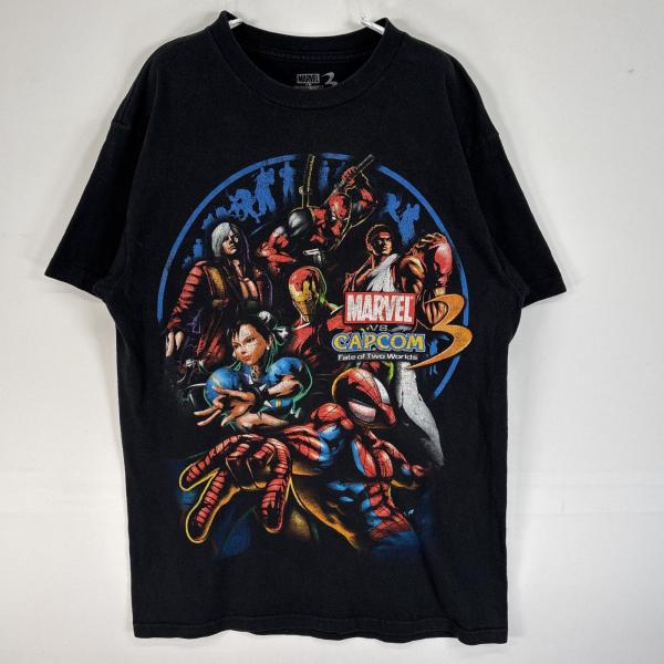 【管理番号】STA0004400【ブランド】MARVEL VS CAPCOM 3【対象】メンズ【カラー】  ブラック【季節・シーズン】春夏【生産国】メキシコ【素材】コットン100%【表記サイズ】M【実寸サイズ】肩幅：約46cm着丈：約68c...