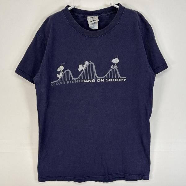 【管理番号】STA0004647【ブランド】ピーナッツ / PEANUTS【対象】メンズ【カラー】  ネイビー【柄】無地【季節・シーズン】春夏【生産国】ホンジュラス【年代】2000年代【素材】コットン100%【表記サイズ】S【実寸サイズ】肩...