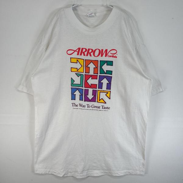 【管理番号】STA0004663【ブランド】Arrow Cordials【対象】メンズ【カラー】  ホワイト【季節・シーズン】春夏【生産国】ドミニカ共和国【年代】1990年代【素材】コットン100%【表記サイズ】L【実寸サイズ】肩幅：約58...