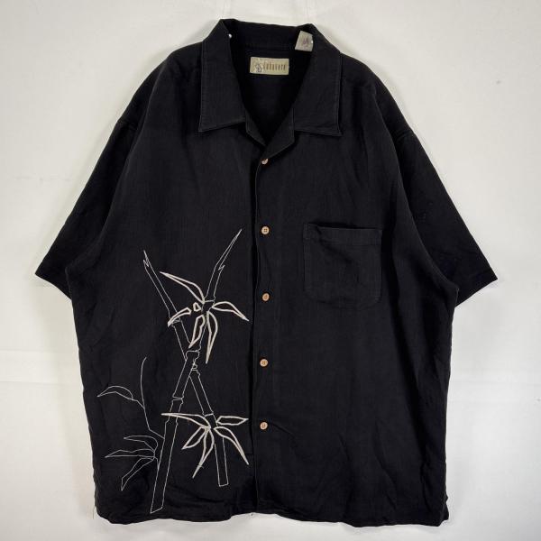 【管理番号】STA0005138【ブランド】Cubavera【対象】メンズ【カラー】  ブラック【季節・シーズン】春夏【生産国】中国【素材】レーヨン70% / ポリエステル30%【表記サイズ】XL【実寸サイズ】肩幅：約51cm着丈：約76c...