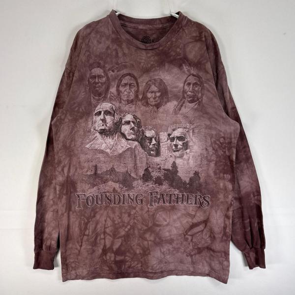 【管理番号】STA0005704【ブランド】ザ・マウンテン【対象】メンズ【カラー】  ブラウン系【柄】タイダイ【季節・シーズン】オールシーズン【生産国】メキシコ【素材】コットン100%【表記サイズ】M【実寸サイズ】肩幅：約48cm着丈：約6...