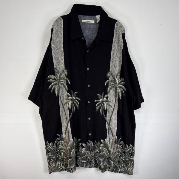 【管理番号】STA0006134【ブランド】MODA CAMPIA MODA【対象】メンズ【カラー】  ブラック【柄】総柄【季節・シーズン】春夏【生産国】インドネシア【素材】レーヨン100%【表記サイズ】XXL【実寸サイズ】肩幅：約56cm...