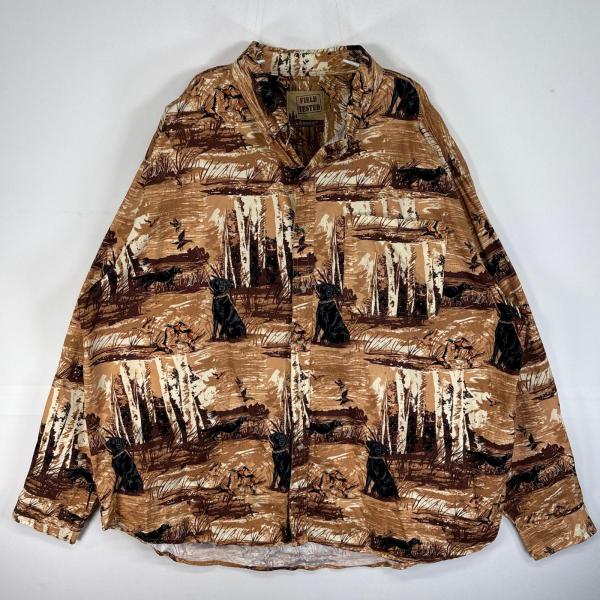 【管理番号】STA0006178【ブランド】FIELD TESTED【対象】メンズ【カラー】  ブラウン系【柄】総柄【季節・シーズン】オールシーズン【実寸サイズ】肩幅：約60cm着丈：約82cm身幅：約70cm袖丈：約64cm採寸データは全...