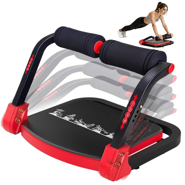 【商品紹介】この腹筋マシンは４段階の強度に調整可能で、初心者から上級者まで自分に合った腹筋トレーニングプランを見つけることができます。この一台で、シットアップ、プッシュアップ、シザーキック、ヒップリフトなどのあらゆるエクササイズが可能です。...