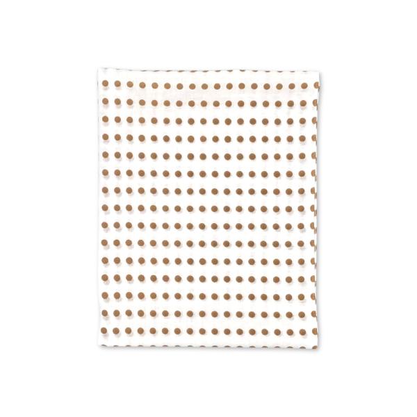 生活の様々なシーンに馴染む亜麻色【なめらか豆絞り】一般的に流通している量産品の豆絞りと違い、糸の細い岡生地を使用して作られた手触りなめらかな豆絞りです■サイズ：約34×90cm■素　材：綿100%（岡生地）■生産国：日本（大阪/堺）〜ご理解...