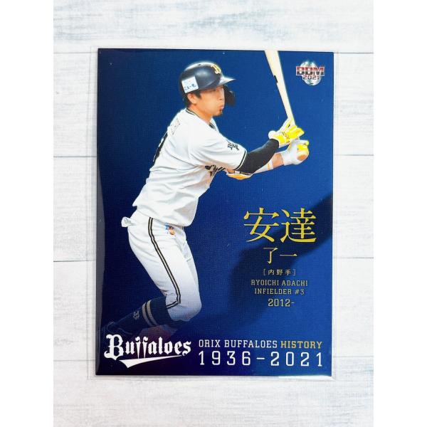 2021BBMベースボールカード オリックス・バファローズヒストリー1936-2021ヒストリーシリーズ第6弾は今季創立85周年を迎え、25年ぶりの優勝に向かって邁進するオリックス・バファローズ!