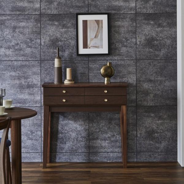 【商品名】コンソールテーブル KONISU（コーニス）【サイズ】幅80cm × 奥行き30cm × 高さ80cm【材質】本体：ホワイトオーク突板・ウォールナット突板脚・天板枠：レッドオーク無垢・ウォールナット無垢【塗装】ウレタン塗装【生産国...