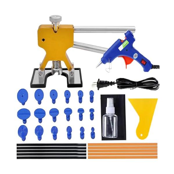 応用範囲：車、バイクのボディ＆フェンダーの補修や、ドア、冷蔵庫、洗濯機などの凹み修理ができます。凹みの大きさによってタブを利用してください.メリット：?早くて、綺麗で愛車の車体を修復します.?無塗装の修理なので、オリジナルの塗装を守ります....