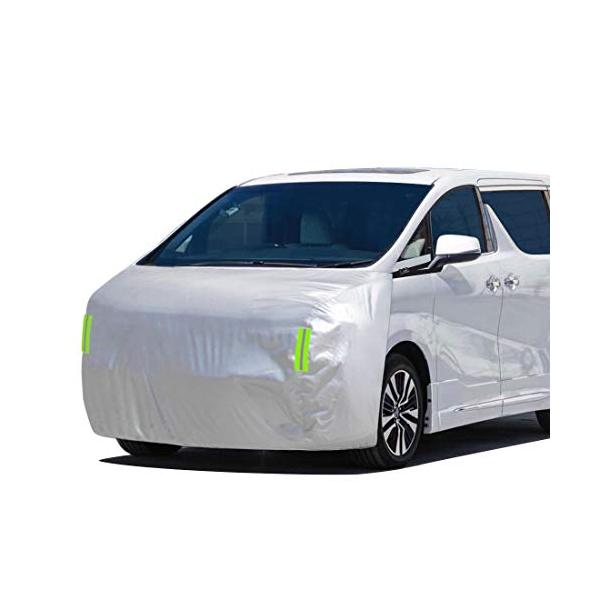 適合サイズ適合車種：ミニバン車,適合目安：車長4.00m~5.00m/車幅1.65m~1.85m ストラップの長さは、実際の状況に応じて調整することができますゴムバンドで長さを調整弾性バンドはバックミラーに固定されており、長さは異なるモデル...