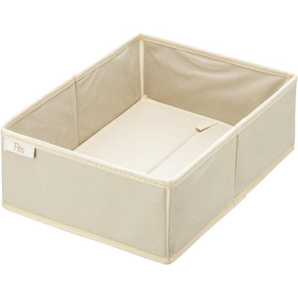 収納ケースの中を整理整頓できる布製ボックスです。薄手のトップスやシャツなどの整理におすすめです。