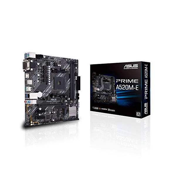 拡張スロット2 x PCIe 3.0 x1 slots / ストレージ 4 x SATA 6Gb/s portsチップセット/ソケット/規格AMD A520 Chipset / AMD Socket AM4 / MicroATXインターフェ...