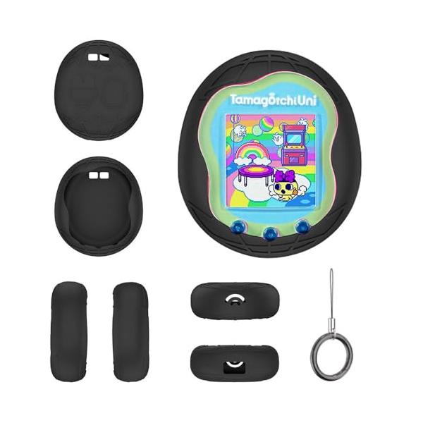 適用機種：Tamagotchi Uni モデルに設計した専用シリコン製 保護ケースです。他の機種に対応出来ません。ご購入前に機種をご確認ください。耐衝撃三重構造：非常に高い耐久性PCと柔軟で耐衝撃性高いシリコン素材を使用したソフトケース。有...