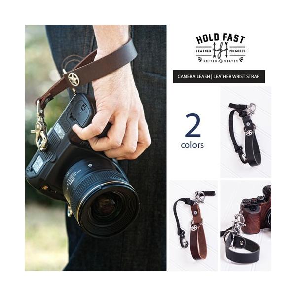 『おしゃれファッションカメラストラップ!』HOLD FAST/ホールドファストCAMERA LEASH-LEATHER WRIST STRAPレザーリストストラップ『カラー』・BLACK/ブラック(CL02-WB-BL)・BURGUNDY/...