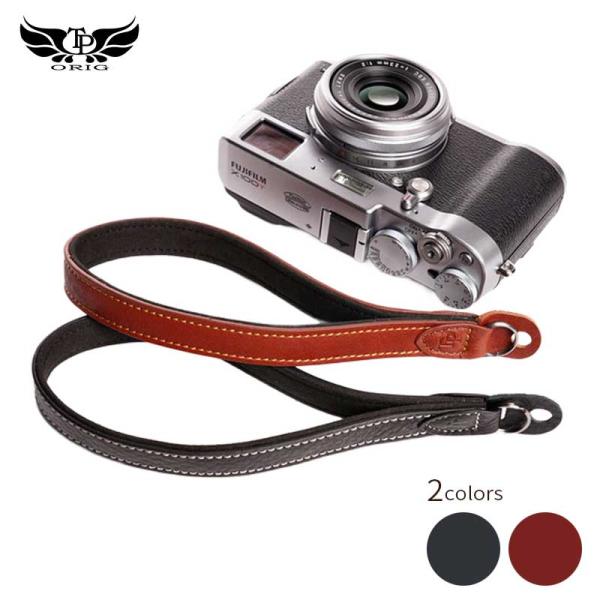 『おしゃれ本革カメラストラップ』TP Original/ティーピー オリジナルTexture leather Ring Wrist Strap『カラー』・Black/ブラック(TA017BK)・Brown/ブラウン(TA017BR)サイズ：...