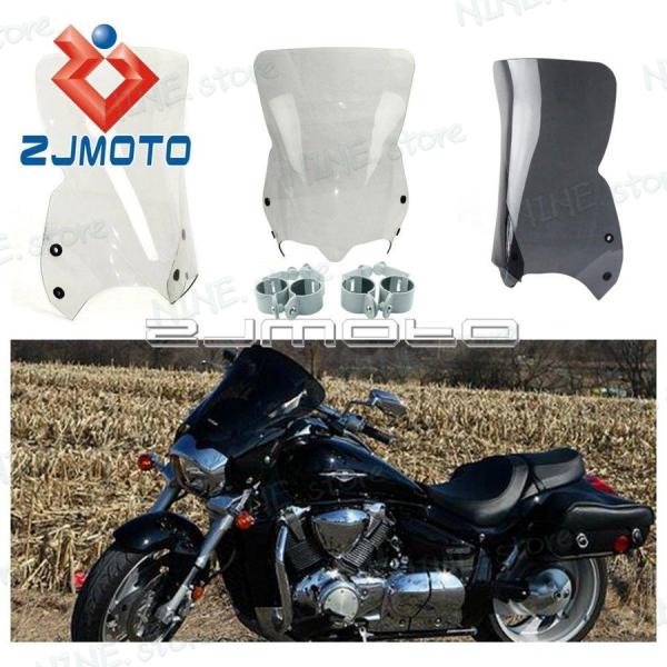 強度と柔軟性を提供する高性能アクリル製、約57x44cm 厚さ4.5mm高速で快適な乗り心地を実現する空力設計カラー：クリア/スモーク/ダーク 1つのカラーを指定して下さい2006-2014 bulevar M109R2014-2016 b...