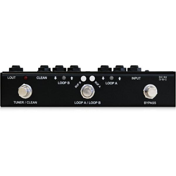 マオン　エービーバー”Moen AB BAR”シンプル、コンパクトな2ループスイッチャー「AB BAR」・設置場所を選ばない2ループミニサイズスイッチャー・2つのループをスイッチ1つで切替・チューナーアウトを搭載・各ループでON/OFF可能...