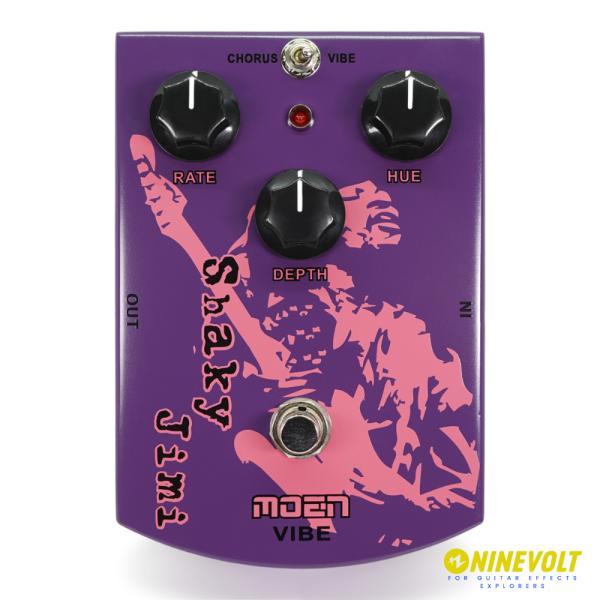 マオン　シェイキージミ"Shaky Jimi"Moen Shaky Jimiは、渦を巻くようなヴィブラートエフェクトを作ります。有名なユニヴァイブを思わせる音色は、ヘンドリクスや初期トロワーの美しートーンです。お好みのアンプに合わせ、さらに...