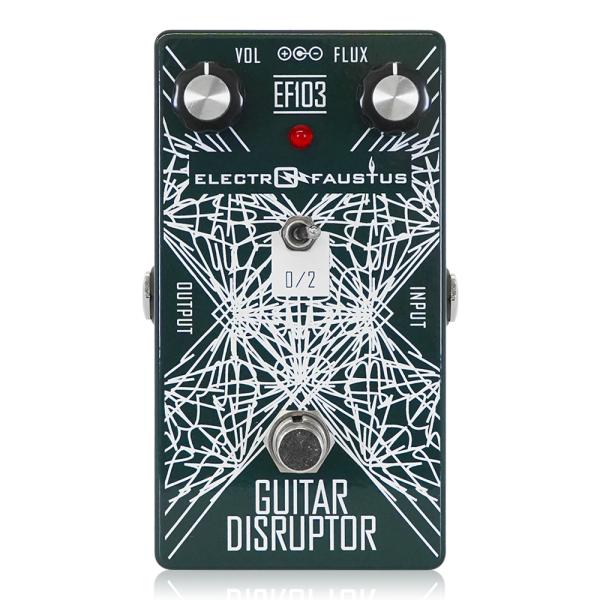 Electro-Faustus EF103 Guitar Disruptor V.2は、オーバードライブ/オクターブ/オシレーションペダルです。ギターサウンドに強力なファズをかけたり、周波数を変えてオクターブ下の音を出したり、さらにオシレー...