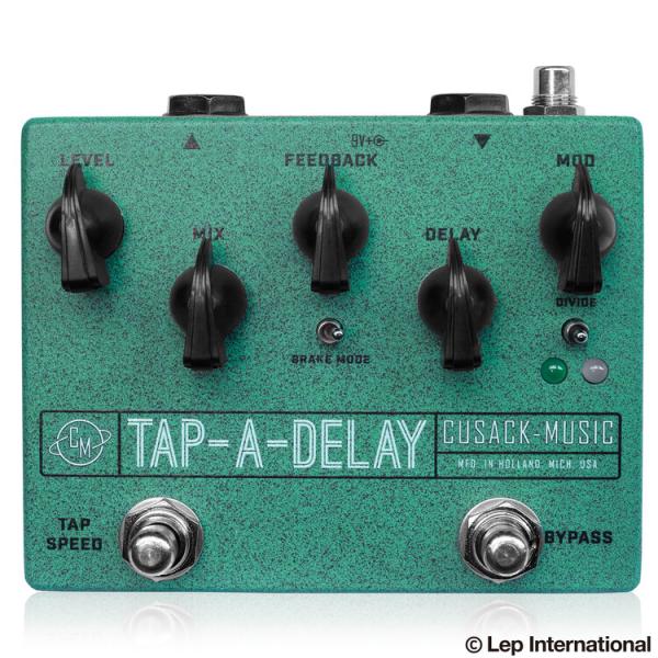 キューザックミュージック タップアディレイ"TAP-A-DELAY "Cusack Music TAP-A-DELAYは、デジタルディレイとオリジナルアナログシグナルをミックスできる最大750msまでのディレイペダルです。構造はデジタルディ...