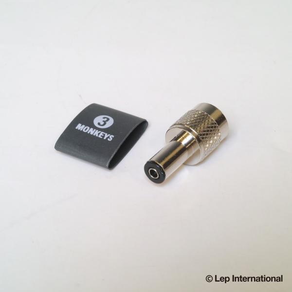 3 Monkeys Solderless DC Solderless Pedalboard Kitに付属するものと同じ、DCケーブル制作用のDCプラグです